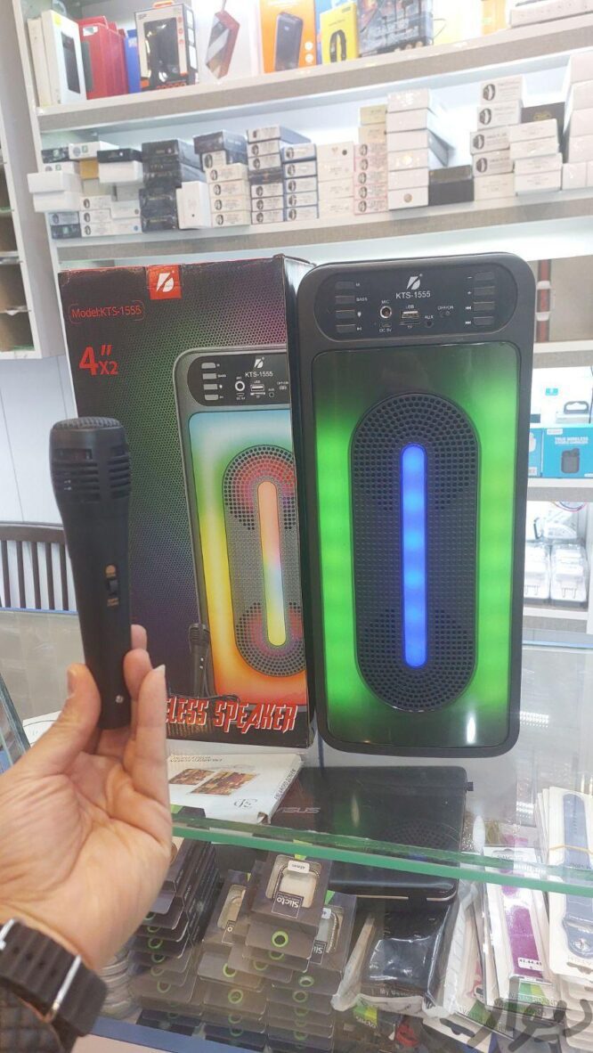 اسپیکر میکروفون دار KTS-1555 قابل حمل و زیبا - فروشگاه بجیک کالا