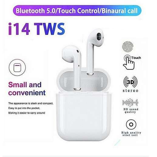 هندزفری i14 طرح اپل |i14 tws - فروشگاه بجیک کالا