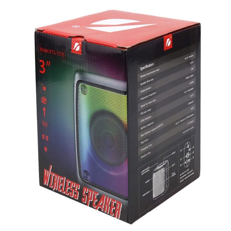 اسپیکر KTS-1576 بلوتوثی قابل حمل پرقدرت - فروشگاه بجیک کالا